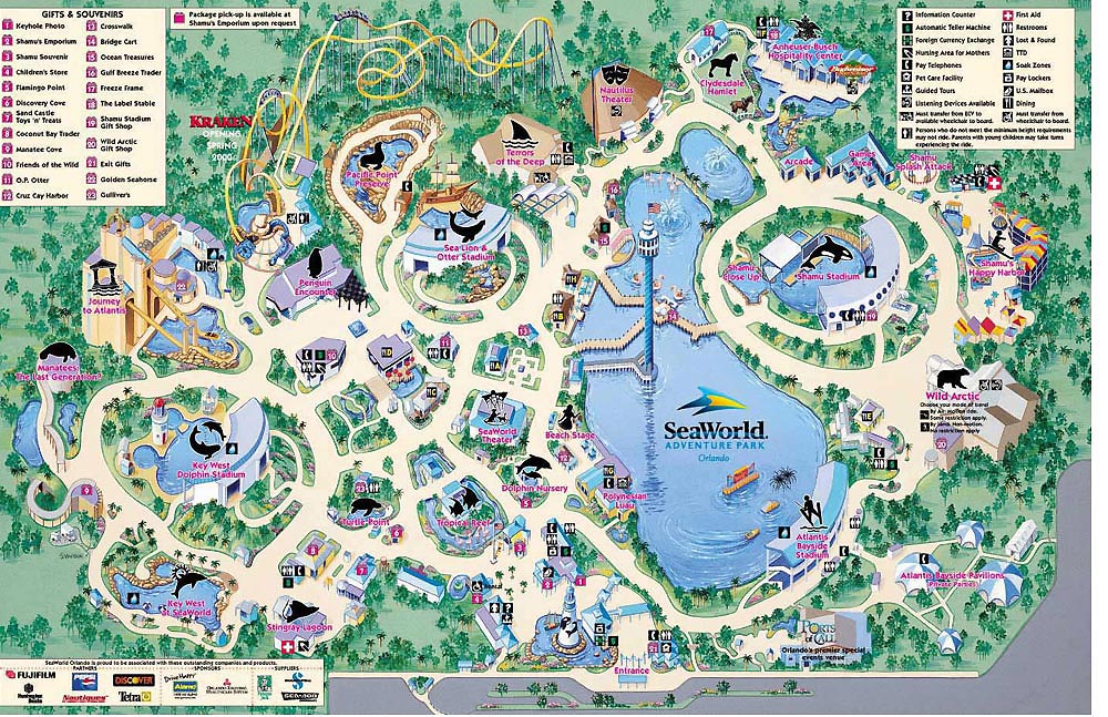 SeaWorld-Orlando-Mapa-Parque | Miami é Florida